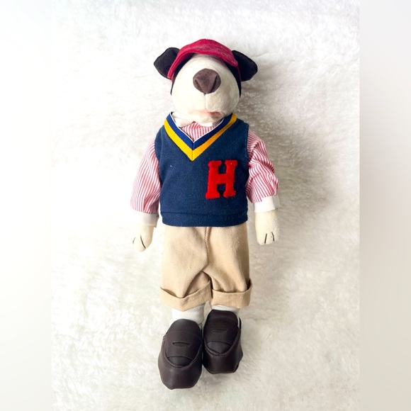 Source Unknown | Toys | Rare Vintage Preppy Dog Plush Tommy Brock Style ...